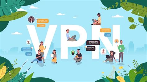 Premium Vector Virtual Private Network Web Security Privacy Concept