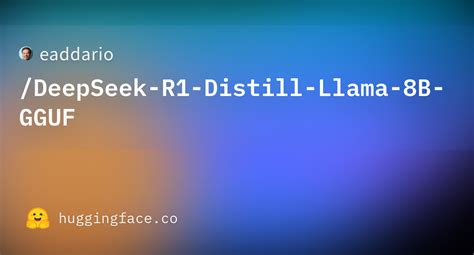 Scores DeepSeek R Distill Llama B Q K Log Eaddario DeepSeek R Distill Llama B GGUF At Main