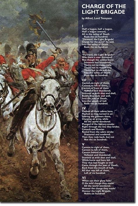 Charge Of The Light Brigade Poem Form