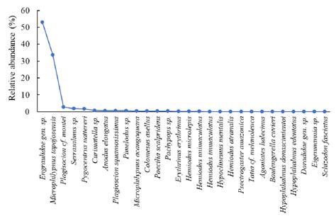 Ranking Of The Relative Abundance Of Fish Larvae Taxa Captured In The