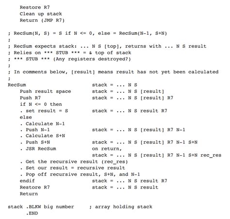 Prob 1 Lc3 If We Implement A Runtime Stack
