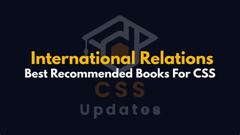 International Relations Books For Css [pdf] Css Updates