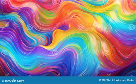 A Vibrant And Dynamic Abstract Background With Flowing Wavy Lines