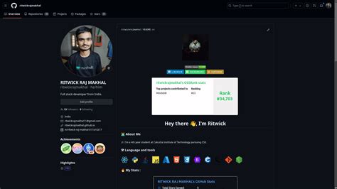 Github Ritwickrajmakhal Ritwickrajmakhal Readme Md Of Ritwick Raj Makhal