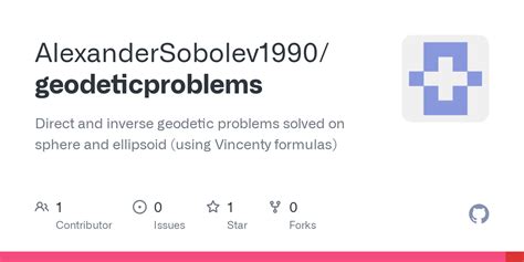 Github Alexandersobolev1990 Geodeticproblems Direct And Inverse Geodetic Problems Solved On