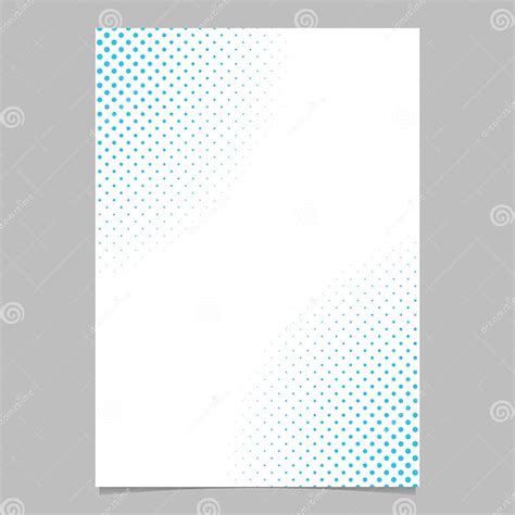 Halftone Dot Pattern Flyer Template Vector Brochure Background Graphic Design Stock Vector