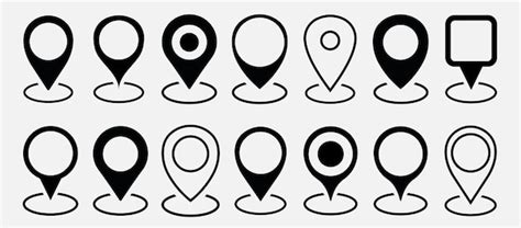 Premium Vector Location Pin Icon Set Map Pin Place Markerlocation Icon Map Marker Pointer Icon