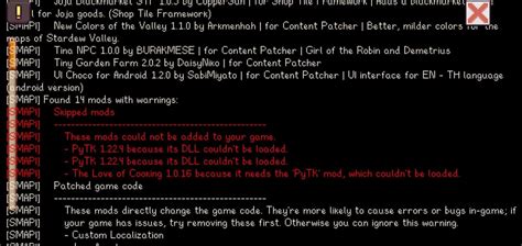 Help Mod Wont Load Dll Couldnt Be Loaded Android R Smapi