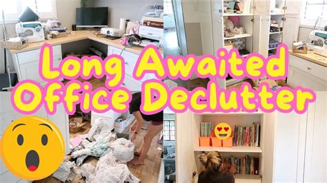 Extreme Decluttering In My Office Part 1 Organization Motivation