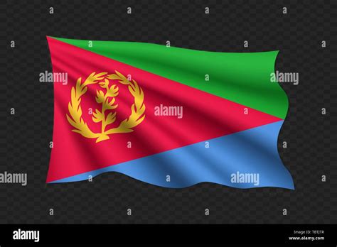 3d Waving Flag Of Eritrea Vector Illustration Stock Vector Image And Art