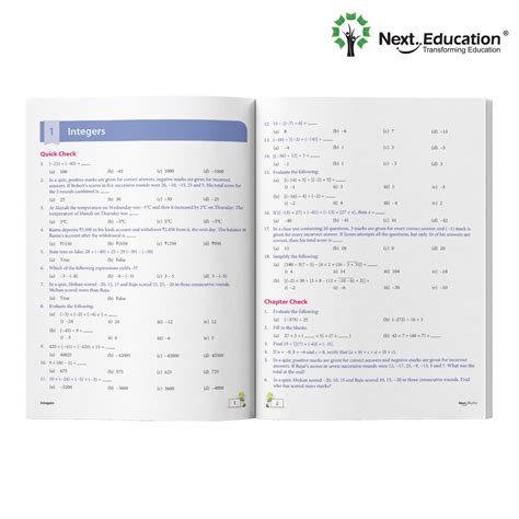 Buy Next Maths Cbse Workbook For 7th Class Level 7 Book C Secondary