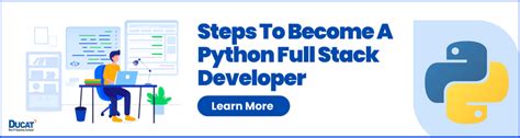 steps to become a python full stack developer ducat india