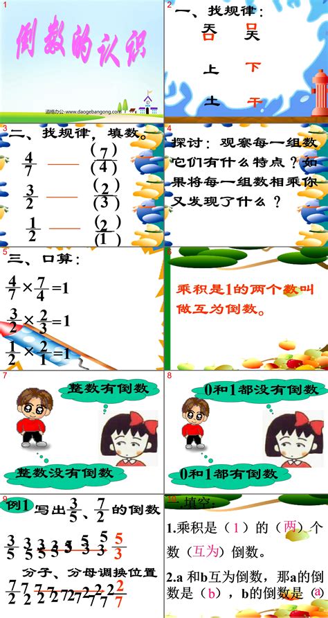 understanding of reciprocals fraction multiplication ppt courseware