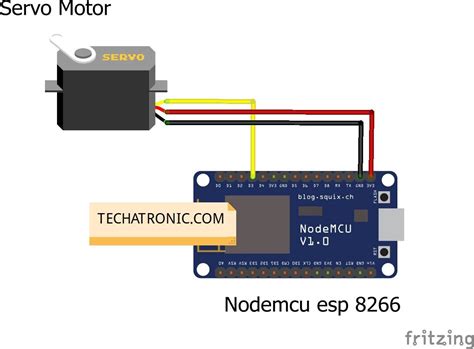 Esp8266 With Servo Motor Servo Motor With Esp8266 Esp8266 Tutorial