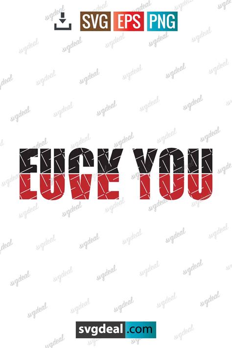 Free Fuck You Love You Svg