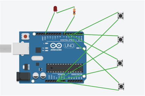 problem with interfacing multiple push buttons with arduino