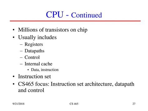 CS 465 Computer System Architecture Introduction Lecture 1 - ppt download