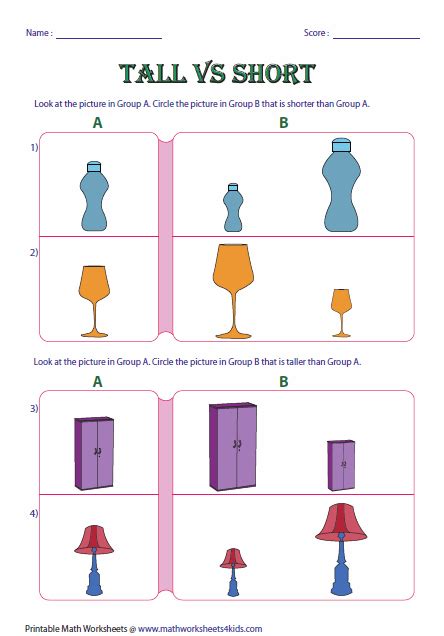 Two Different Lamps Are Shown In This Worksheet To Help Students Learn
