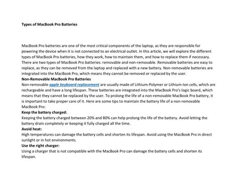 Ppt Macbook Pro Batteries Powerpoint Presentation Free Download Id