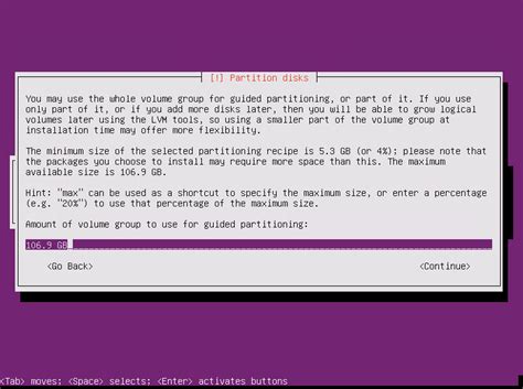 ubuntu 16 04 server 版安装过程图文详解 set up lvm csdn博客