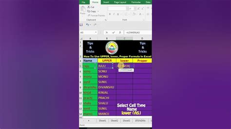Use Upper Lower And Proper Formulaexcel Gbec76 Exceltips