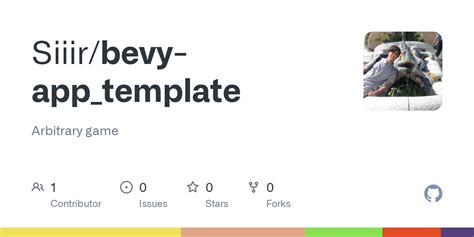 github siiir bevy app template arbitrary game