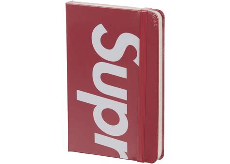 Supreme Moleskin Pocket Notebook Red Fw24 Us
