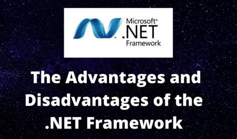 The Advantages And Disadvantages Of The Net Framework Linuxtechlab