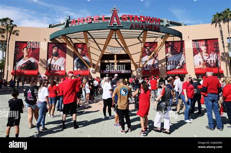 A Photo Shows Angel Stadium Of Anaheim In Anaheim California United