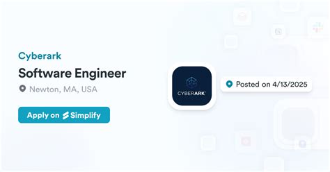 Software Engineer Cyberark Simplify Jobs
