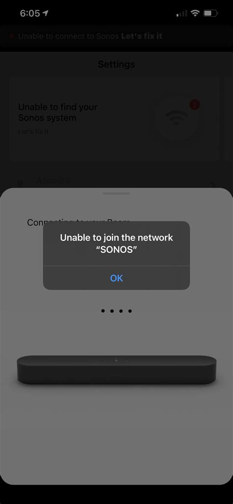 701 Error Sonos Community
