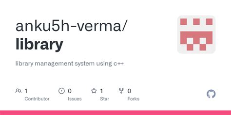 Github Anku H Verma Library Library Management System Using C