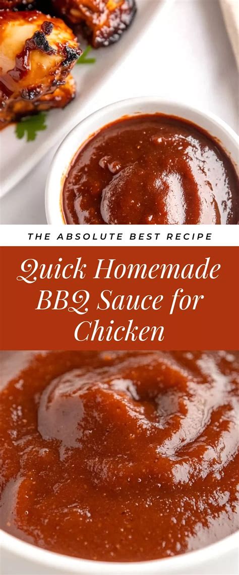 Quick Homemade Bbq Sauce For Chicken Recipe Easy Bbq Sauce Recipe