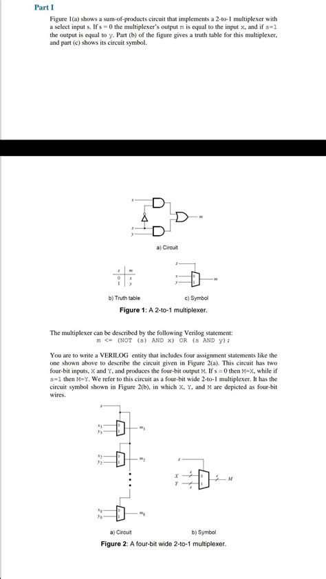 Solved Part I Figure 1 A Shows A Sum Of Products Circuit Chegg Com