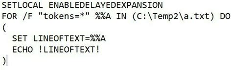 Cmd Script For Loop Variable Not Working As Expected Programming