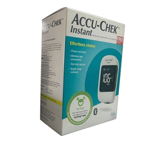Accu Chek Instant Glucometer For Hospital Number Of Test Strips 10