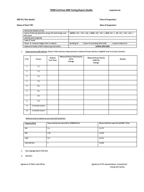 Testing Report Format Pune Term Jio Pdf Radiation Electronics Testing Report Format Pune Term Jio Pdf Radiation Electronics