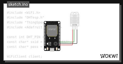 Dht Thingspeak Copy Wokwi ESP STM Arduino Simulator
