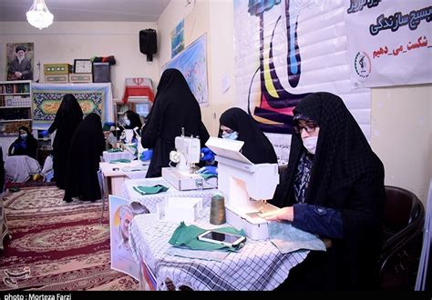 تولید ماسک توسط جهادگران و خواهران بسیجی تبریز به روایت تصویر تسنیم