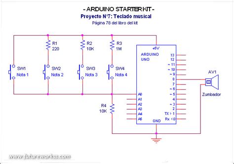 Ajo Distancia Acrobacia Teclado Musical Arduino Capataz Tubería Tener