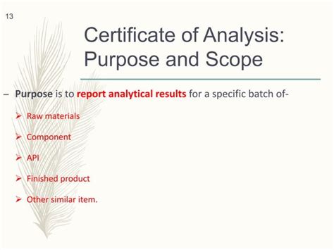 Documentation Coa And Specifications Pptx