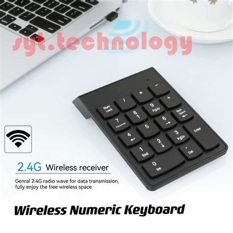 2 4GHZ Super Slim Mini Wireless Numeric Keypad USB Receiver Wireless Number Keyboard 18 Keyse