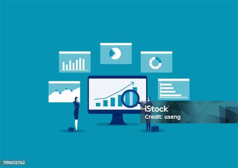 비즈니스 분석 데이터 전문가가 datavector 일러스트레이터를 관리합니다 인터넷에 대한 스톡 벡터 아트 및 기타 이미지
