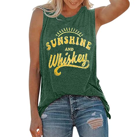 Zmhegw Tank Tops Womens Loose Fit Summer Graphic Sleeveless Graphic Tee