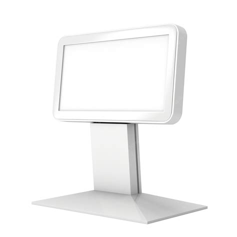 무역 박람회 부스 Lcd 키오스크 스탠드 프리미엄 사진