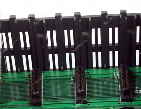 a slot for module for input and output of plc controller 2023