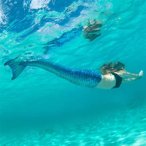 Aquamarine Mermaid Tail Fin Fun Mermaid