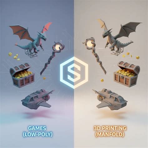 Image To 3d For Games Vs 3d Printing