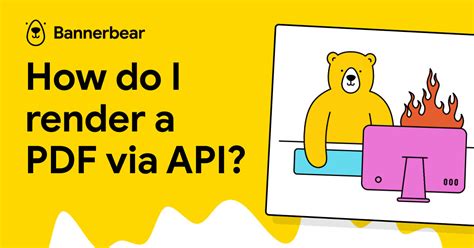 how do i render a pdf via api bannerbear